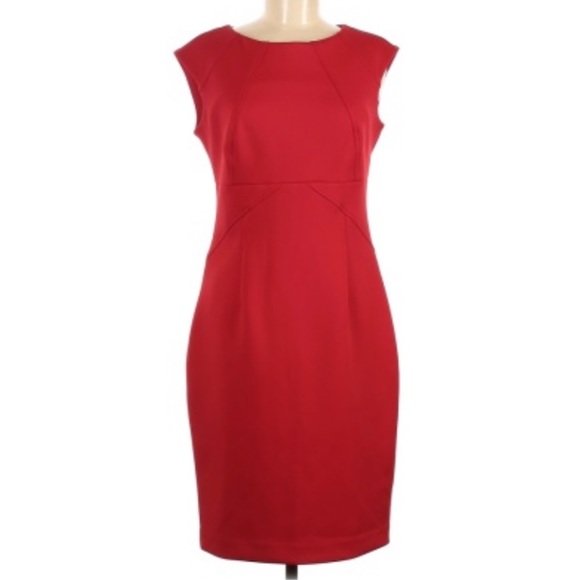 Calvin Klein | Dresses | Calvin Klein Red Dress | Poshmark